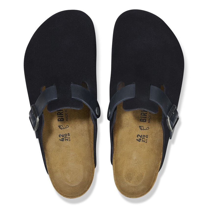Boston Classic Footbed : Midnight Suede/Oiled – Complete Birkenstock